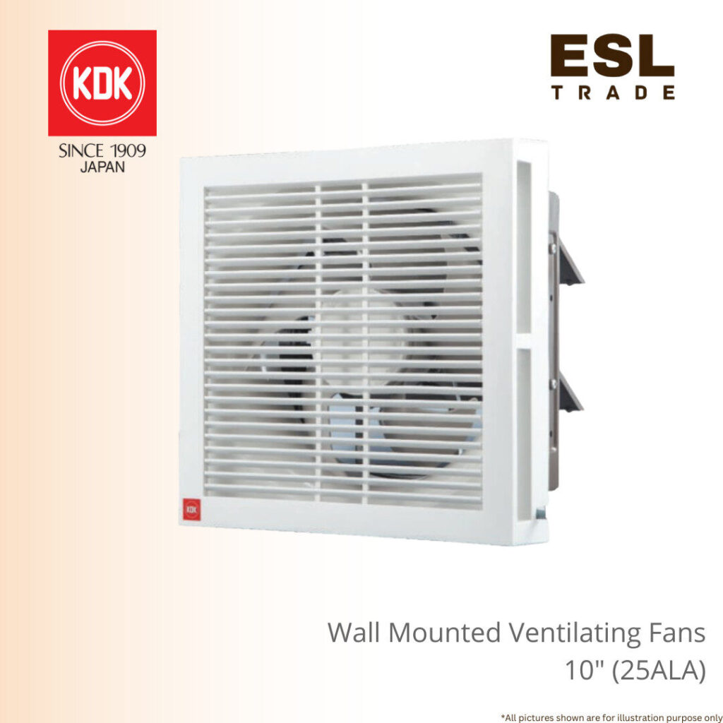 KDK 25ALA 10″ Wall-Mounted Ventilating Fan – Superb High Performance ...