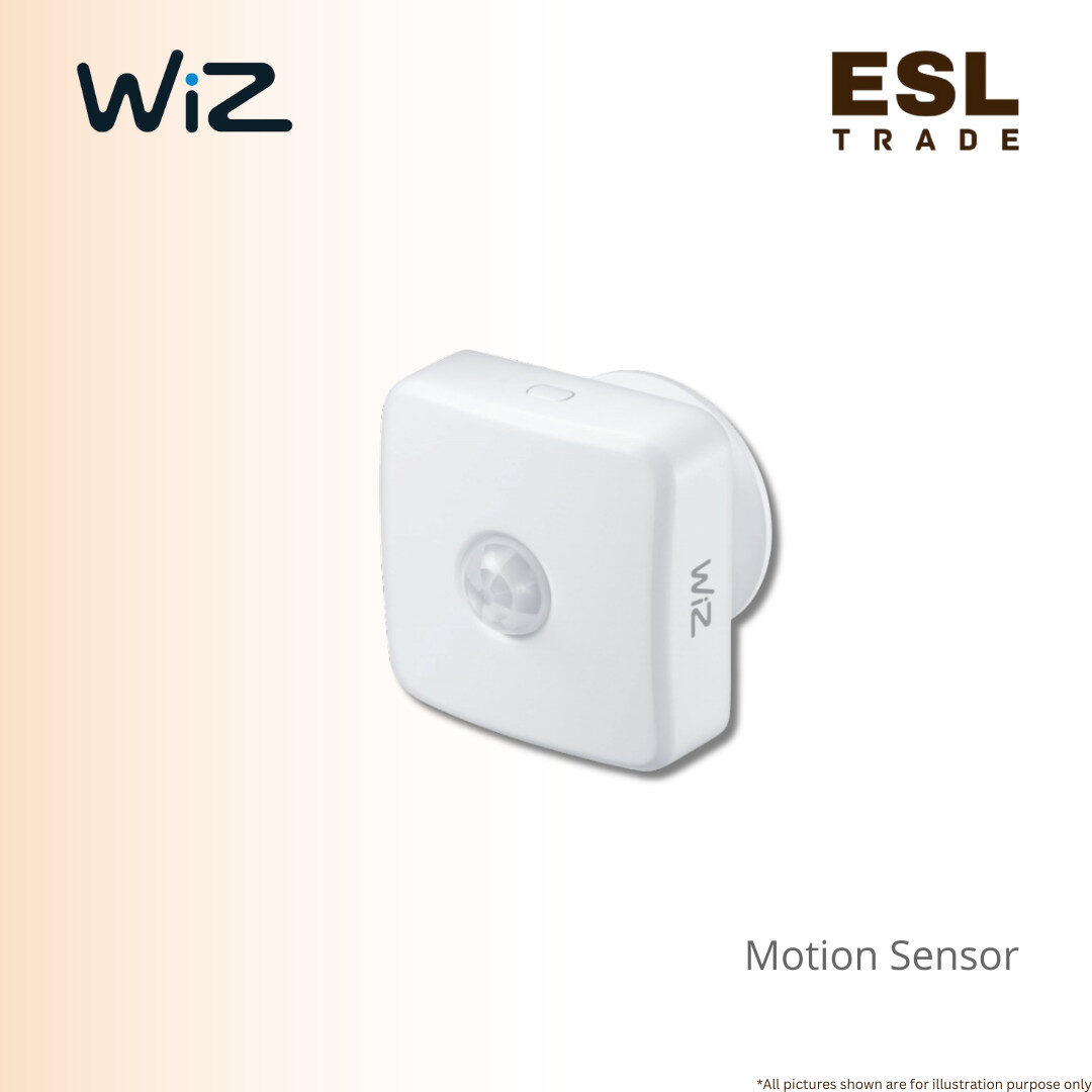 PHILIPS WiZ Motion Sensor with Batteries - 120° Detection, 15m Control ...
