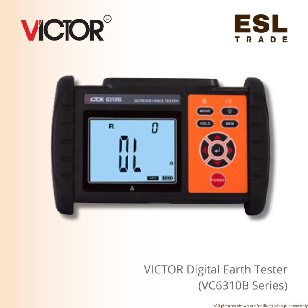 VICTOR Digital Earth Tester VC6310B Series-Professional Ground ...