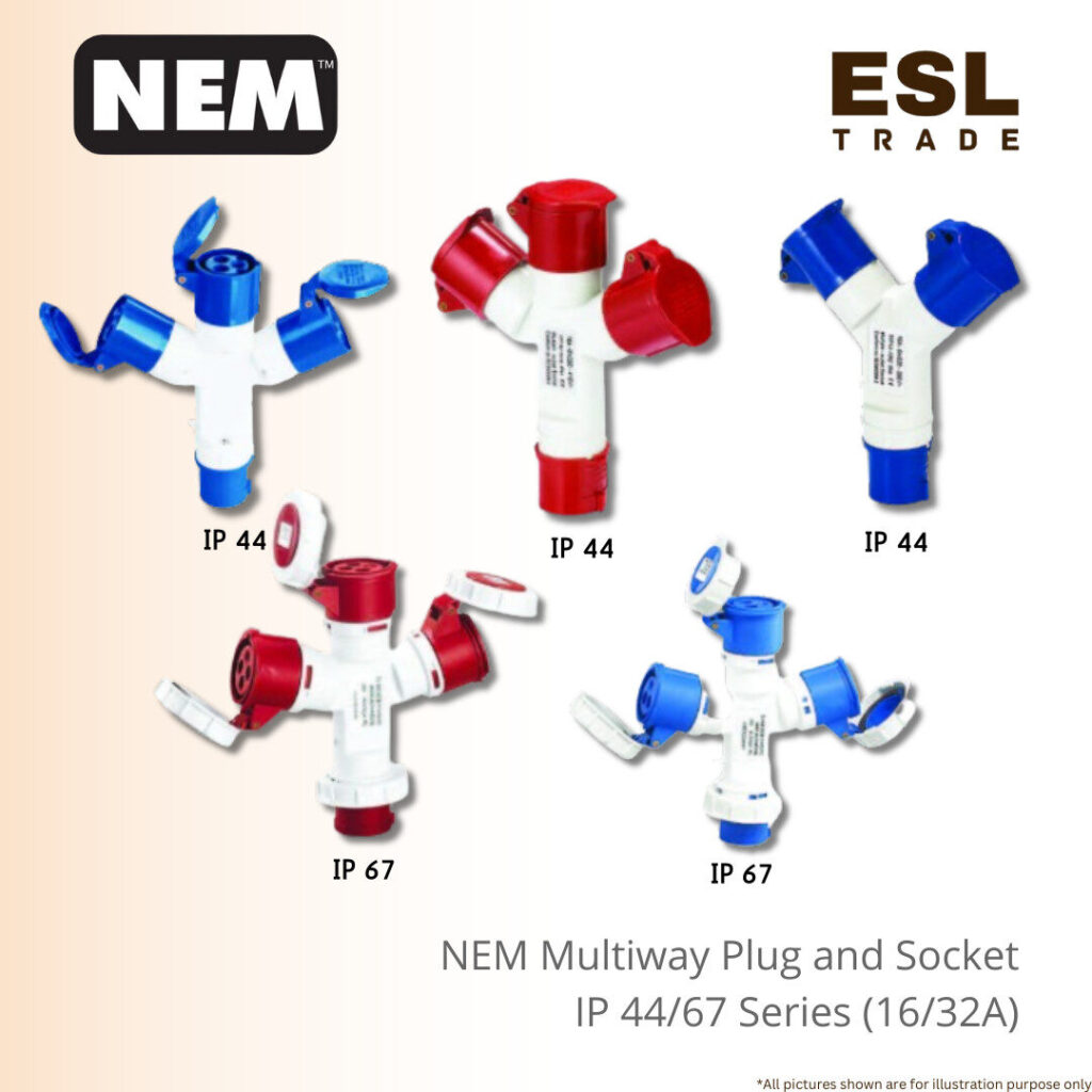 NEM Multiway Plug and Socket IP Rating IP44 & IP67 Excellent Industrial ...