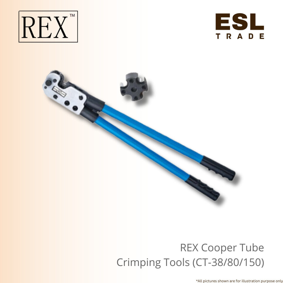 REX Copper Tube Terminal Crimping Tool [Capacity (mm²) : 10-150] CT ...