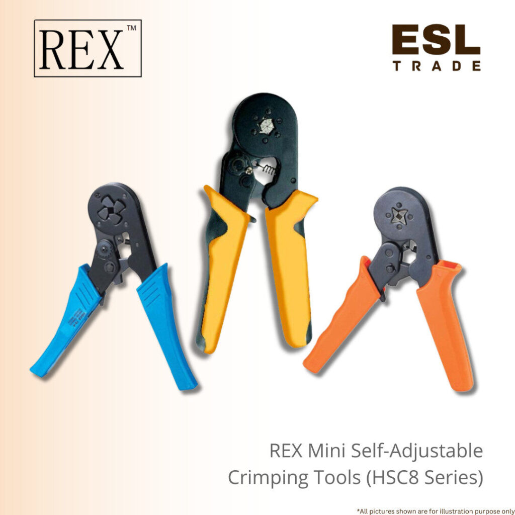 REX Mini Self Adjustable Crimping Tool [Capacity 0.25-6 mm²] HSC8 ...