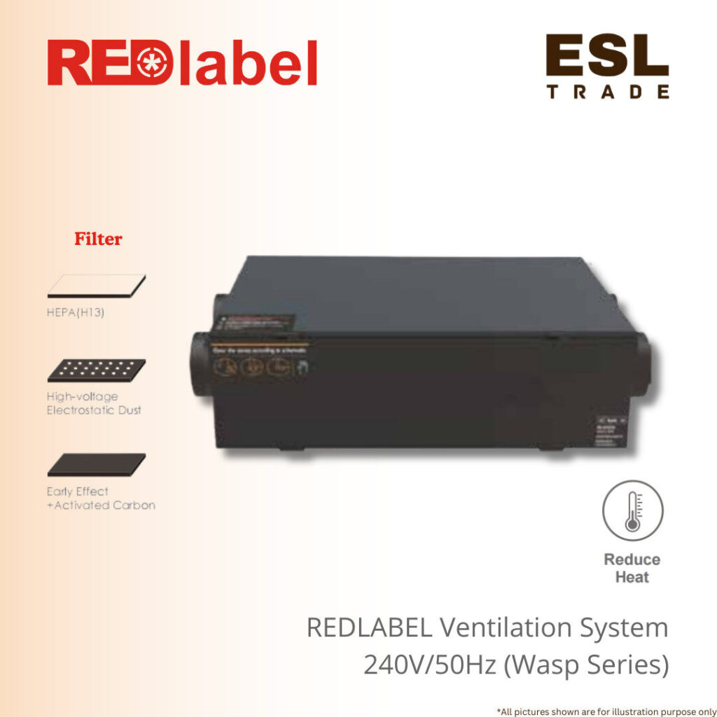 REDLABEL Ventilation System 220-240V/50Hz Wasp Series - Heavy Duty High ...