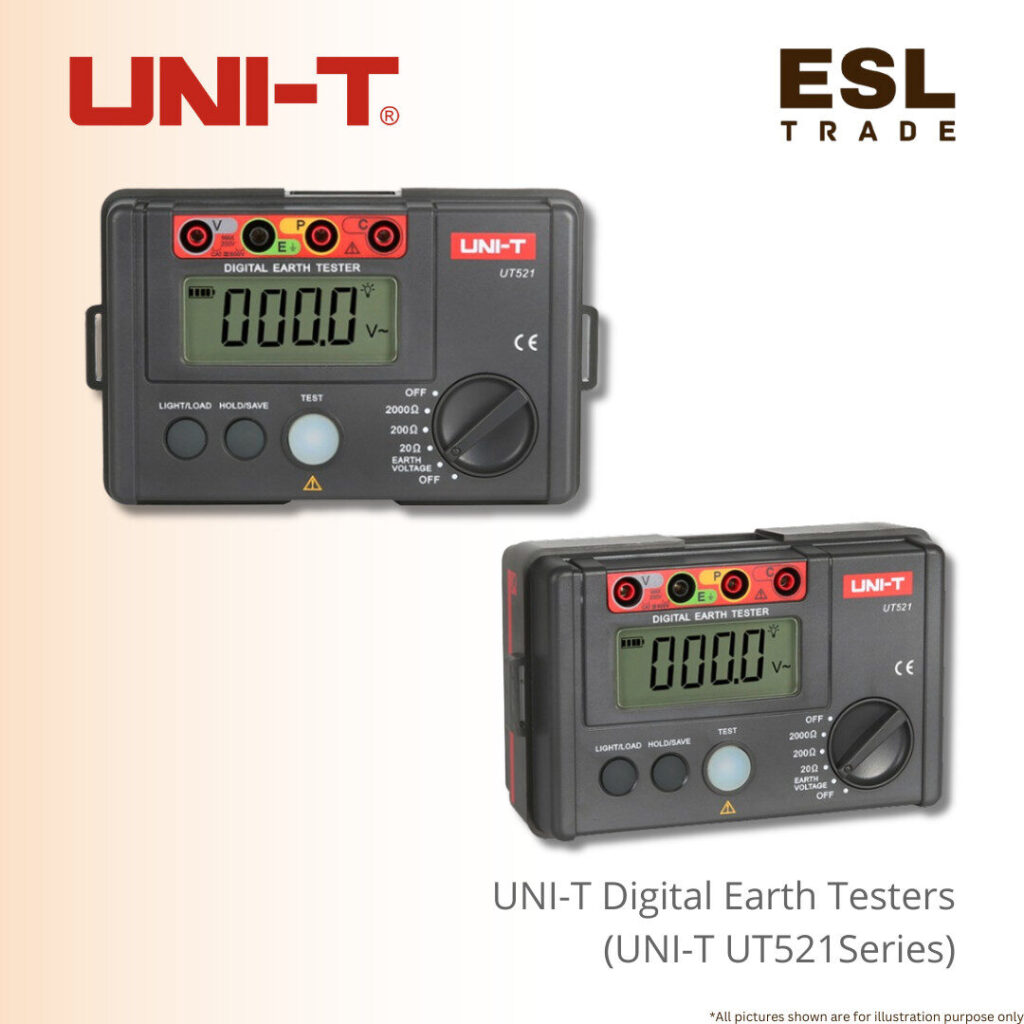 UNI-T Digital Earth Tester UNI-T UT521 Series-High Accuracy Safety ...