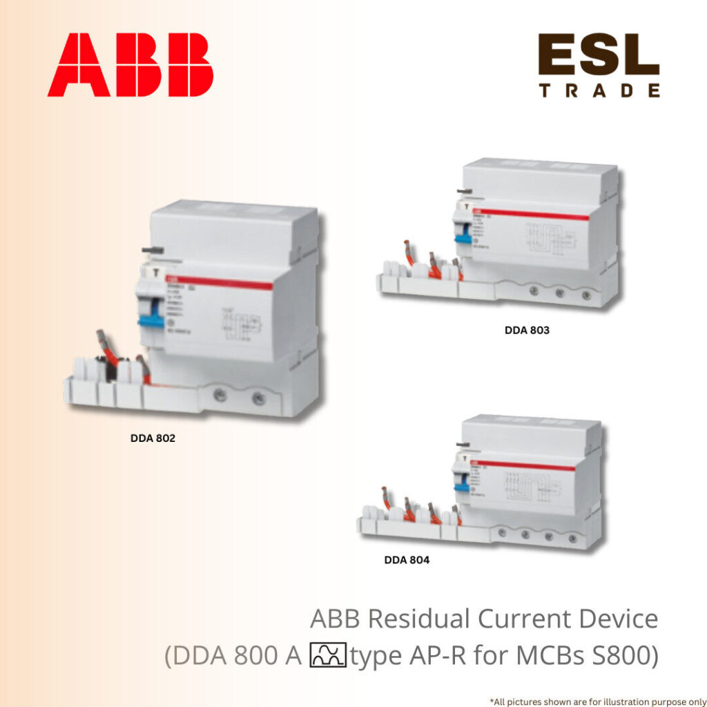 ABB Residual Current Device RCD DDA 800 Ay Type AP-R (high Immunity ...