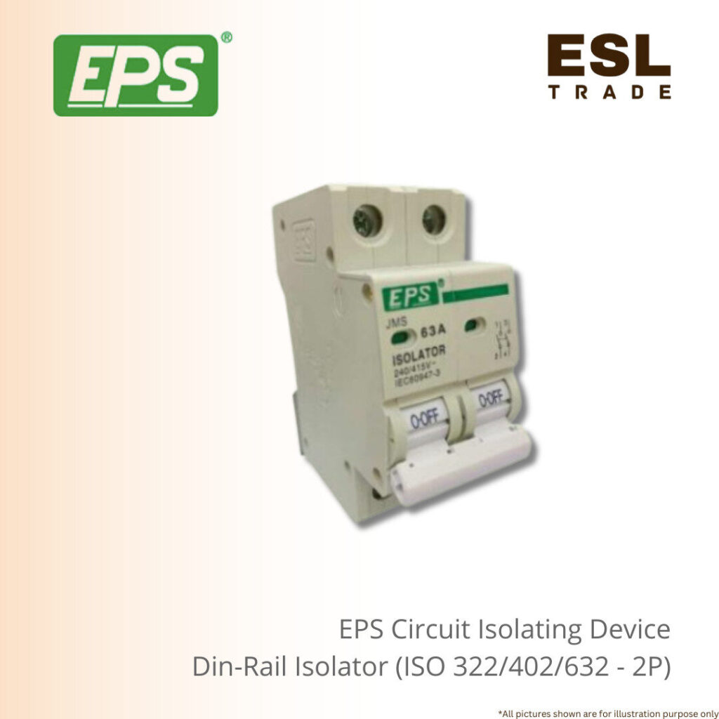 EPS Circuit Isolating Device Din-Rail Isolator 240/415V AC 2 Pole JMS ...