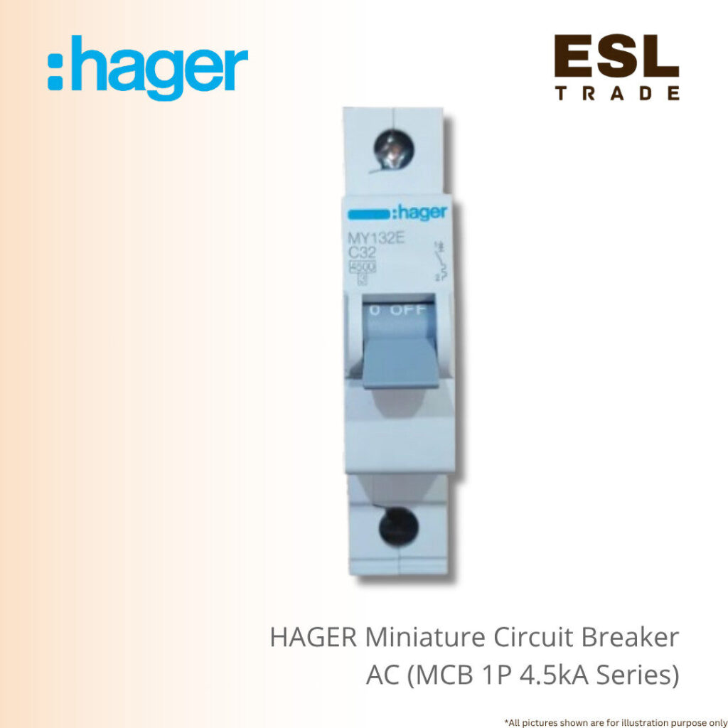 HAGER Miniature Circuit Breaker 1 Pole 4.5kA Excellent Residential ...