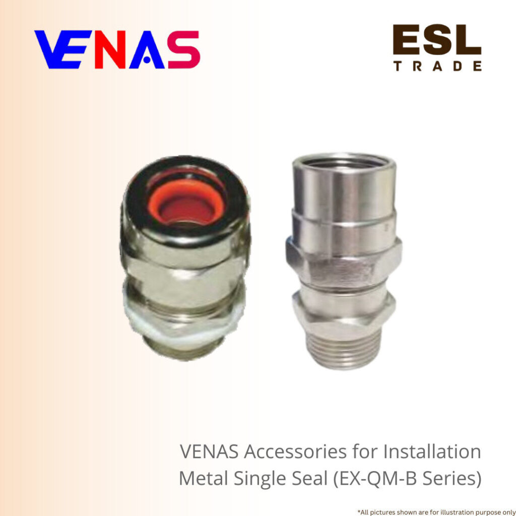VENAS Metal Single Seal Cable Gland EX-QM-B Series IP Rating IP66/IP67 ...