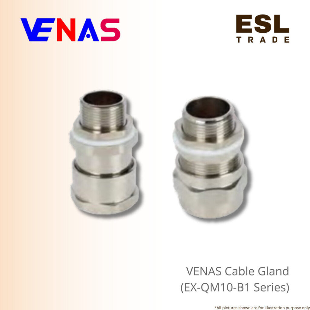 VENAS Cable Gland EX-QM10-B1 Series IP Rating IP66/IP68 Excellent for Flameproof Cable Gland ...