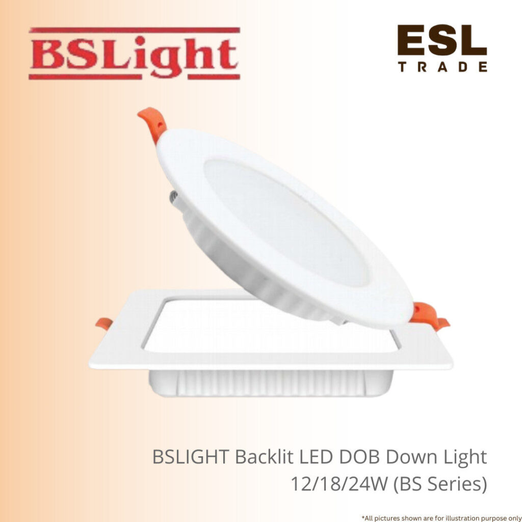 BSLIGHT Recessed Backlit LED DOB Downlight (12W/18W/24W) – Driver-on ...