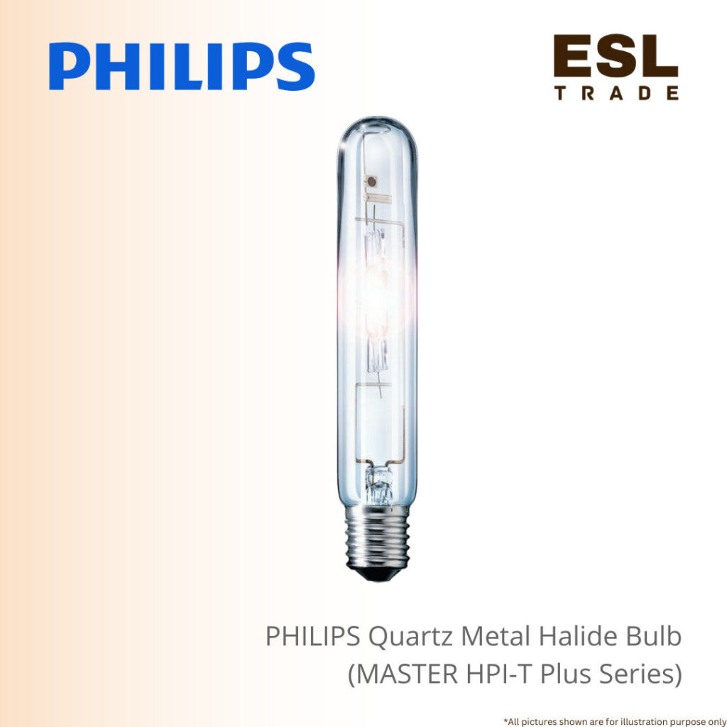 Philips MASTER HPI-T Plus E40 Bulb: High-Efficacy Clear Tubular Quartz ...