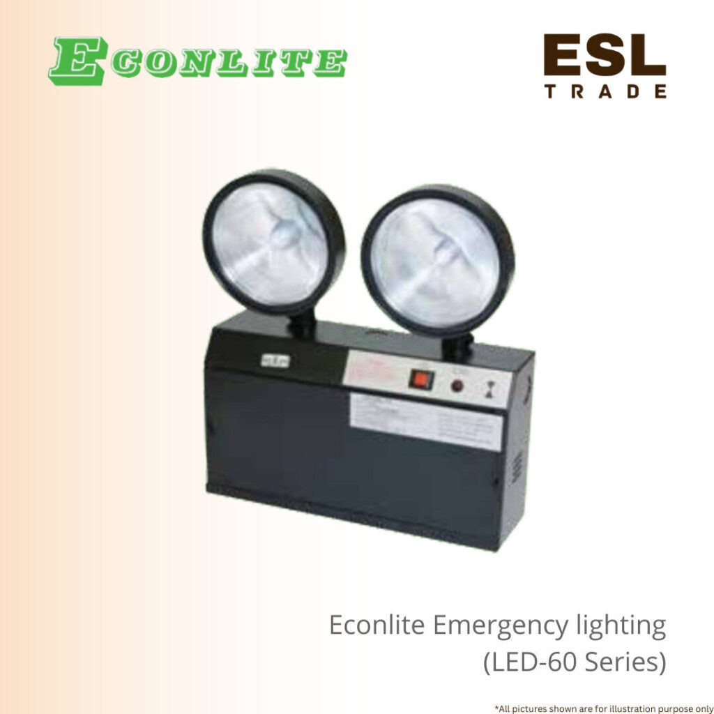 ECONLITE LED Lamp Emergency Light 60 Twin 2W Excellent SMD LED (3-Hour ...