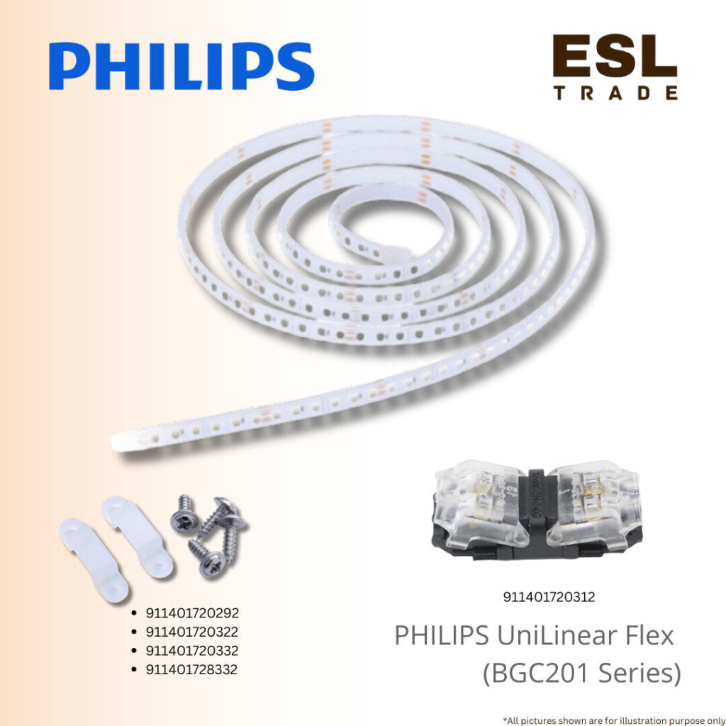PHILIPS LED Strip Light UniLinear Flex IP Rating IP65 BGC201 Series ...