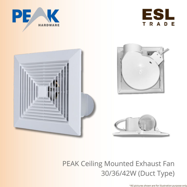 PEAK Professional Ceiling Mounted Exhaust Fan (8"/10"/12") High ...