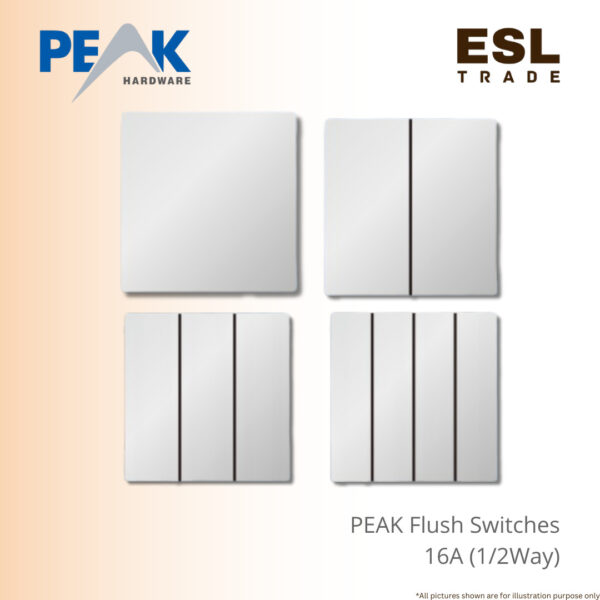 PEAK EDEL Series Modern Ultra Thin Light Switches & Electrical Sockets ...